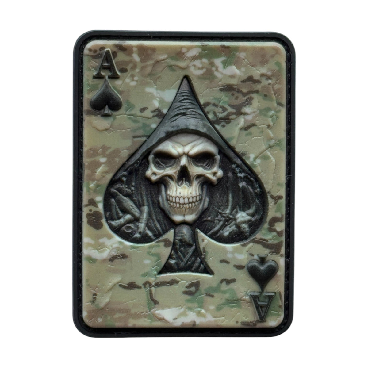 Ace of Spades PVC Morale Patch - High-Quality Hook And Loop Patches ...